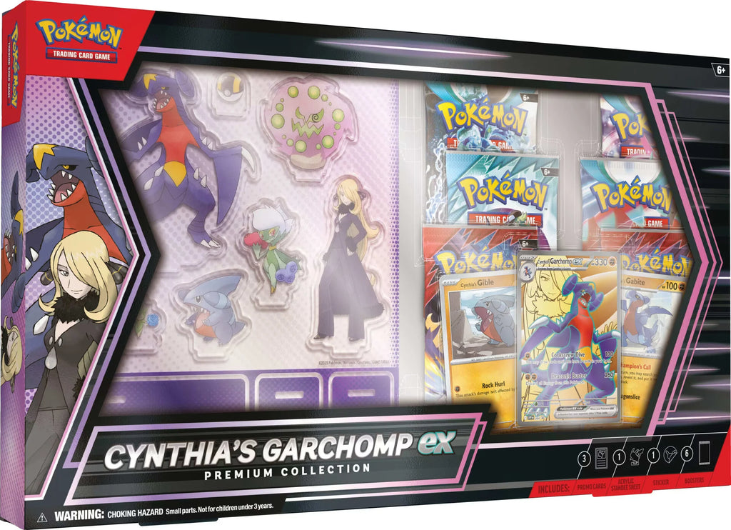 Pokémon TCG: Cynthia’s Garchomp ex Premium Collection – Champion-Level ...