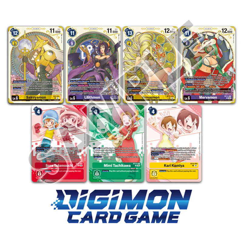 Digimon Card Game: Premium Heroines Set PB18 - Celebrate Female Tamers ...